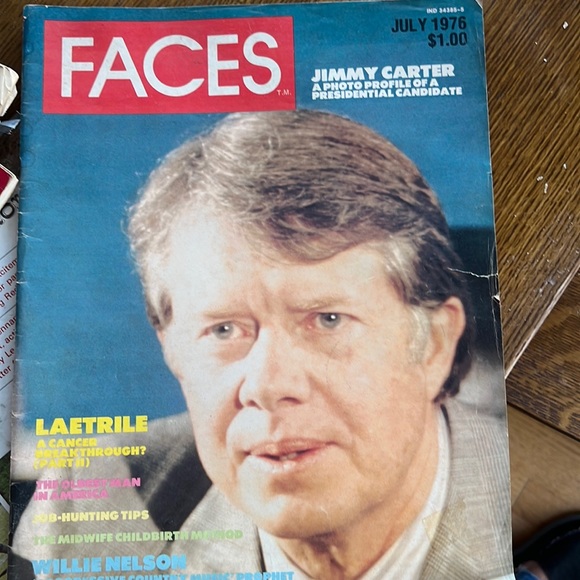 Other | Faces Magazine July 1976 Jimmy Carter Willie Nelson | Poshmark